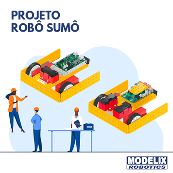 Kit Projeto e Aulas - Robô Sumô | Plataforma De Ensino Modelix